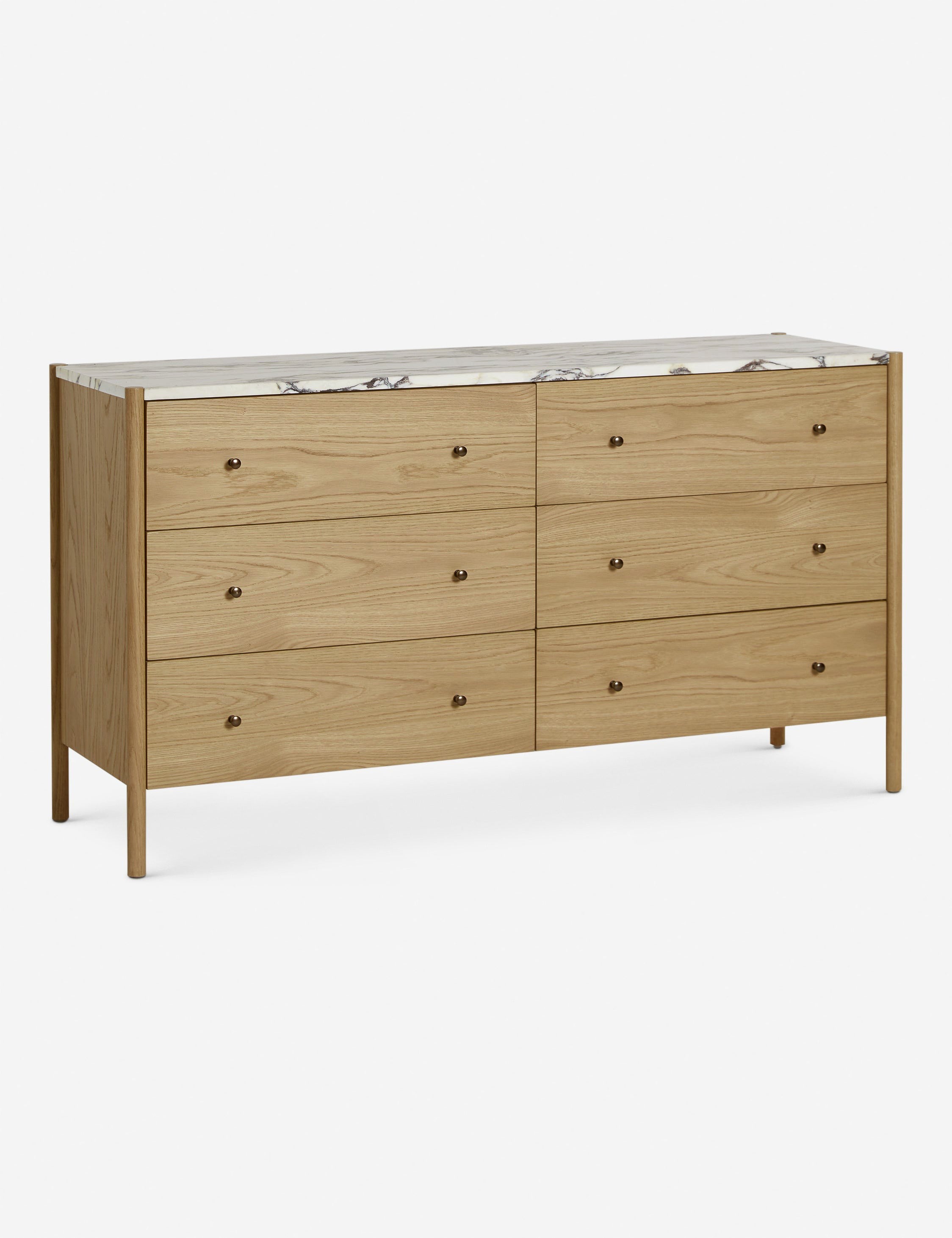 Philana Marble-Top Dresser