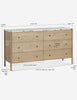 Philana Marble-Top Dresser