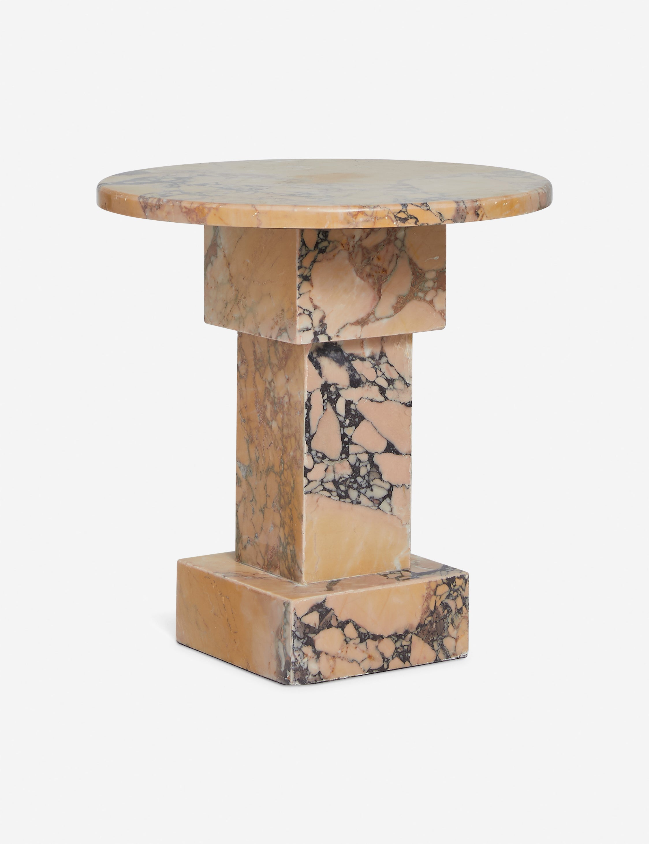 Potts Round Marble Side Table