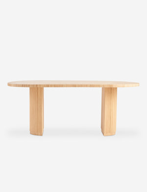 Elvia Rattan Oval Dining Table