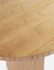 Elvia Rattan Oval Dining Table