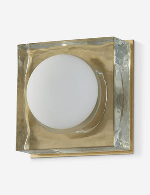 Ravi Square Glass Wall Sconce