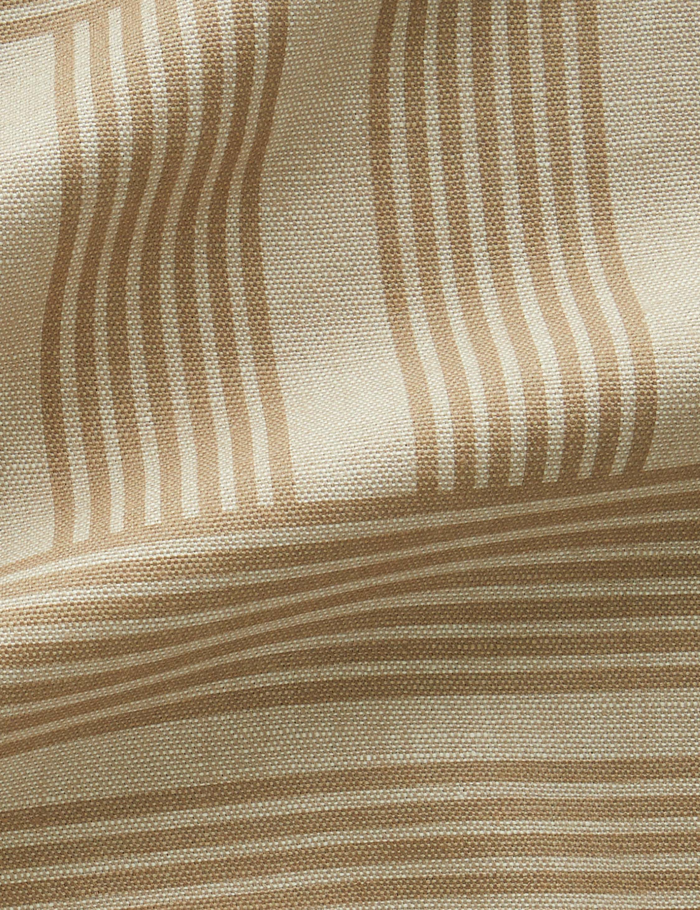Roman Holiday Grid on Flax Linen Fabric by Wallshoppe