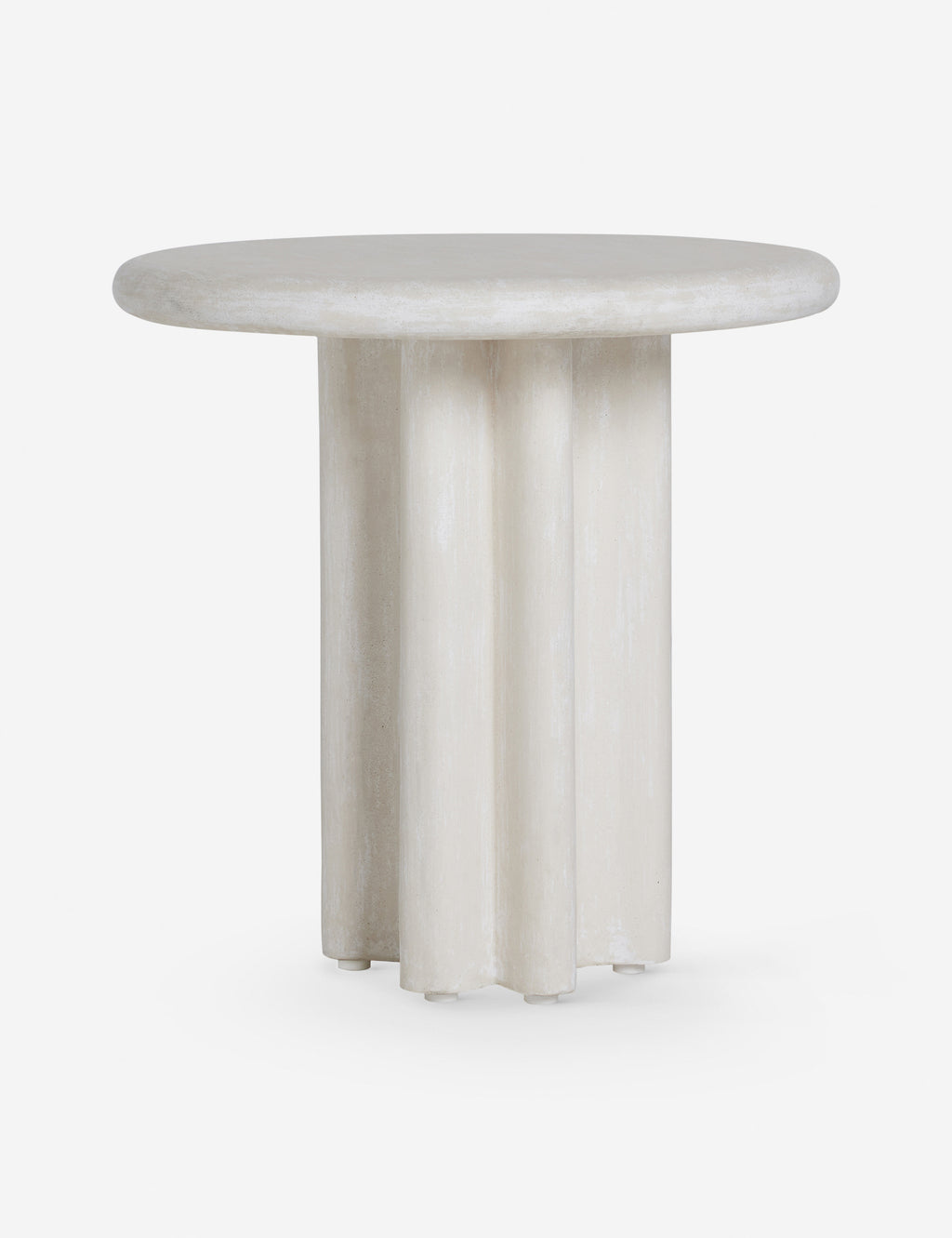 Ruiz Indoor / Outdoor Round Pedestal Side Table