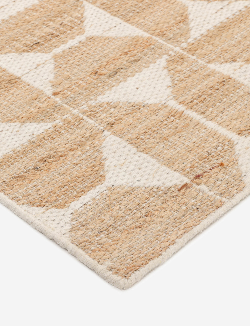 Kriska Hand-Knotted Jute-Blend Geometric Rug