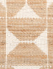 Kriska Hand-Knotted Jute-Blend Geometric Rug