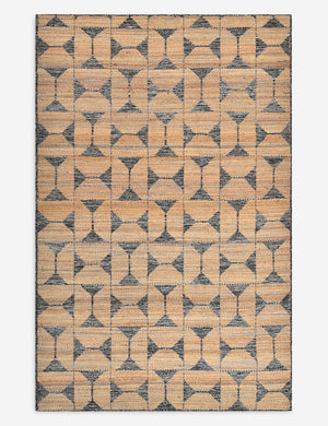 Kriska Hand-Knotted Jute-Blend Geometric Rug