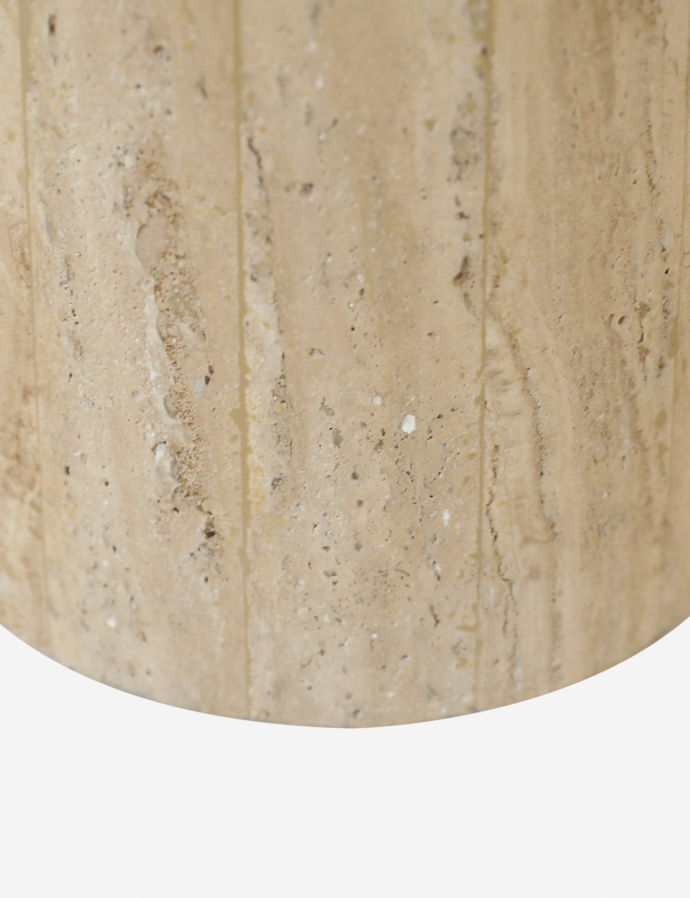 Kirchner Round Travertine Side Table