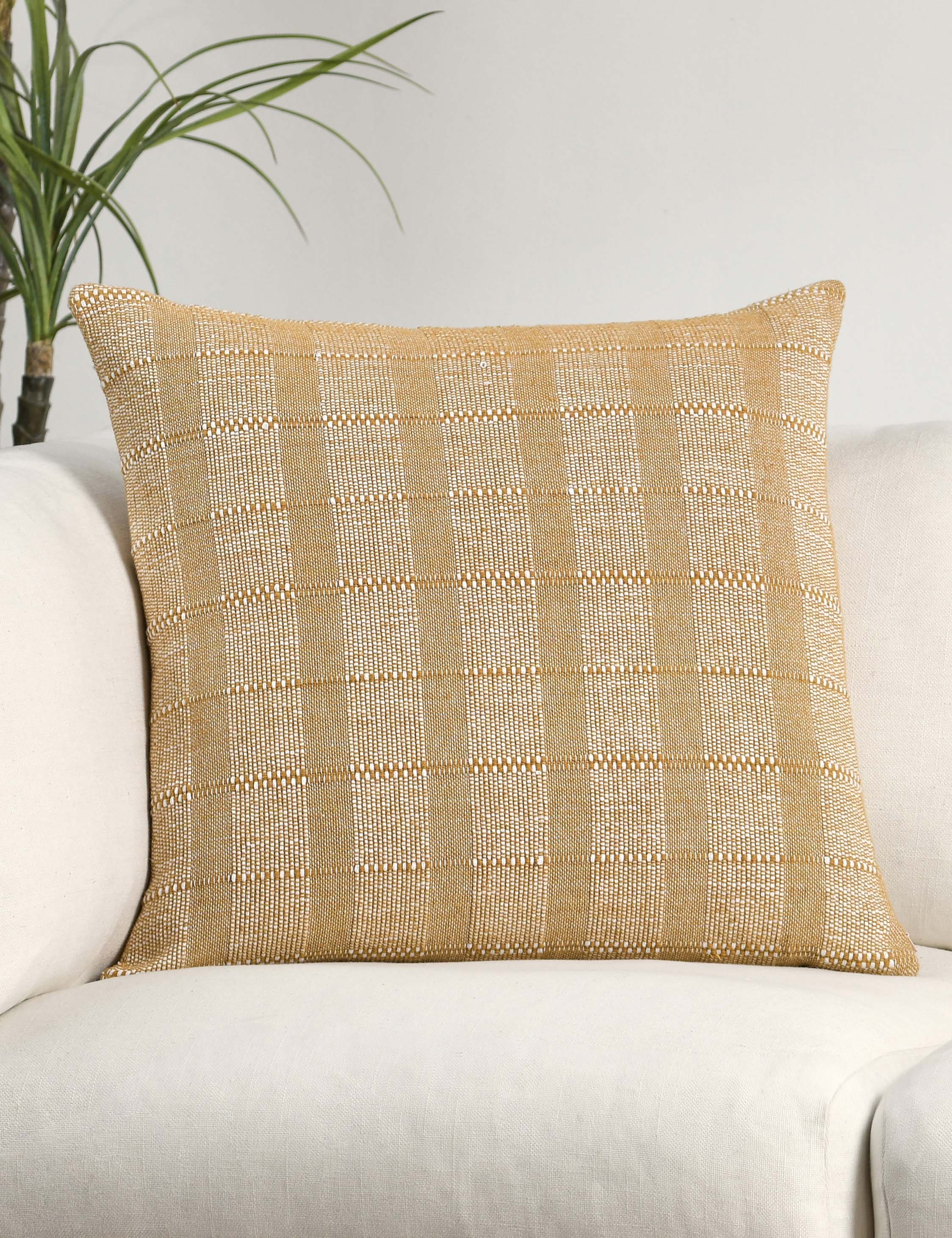 Kella Woven Grid Pillow