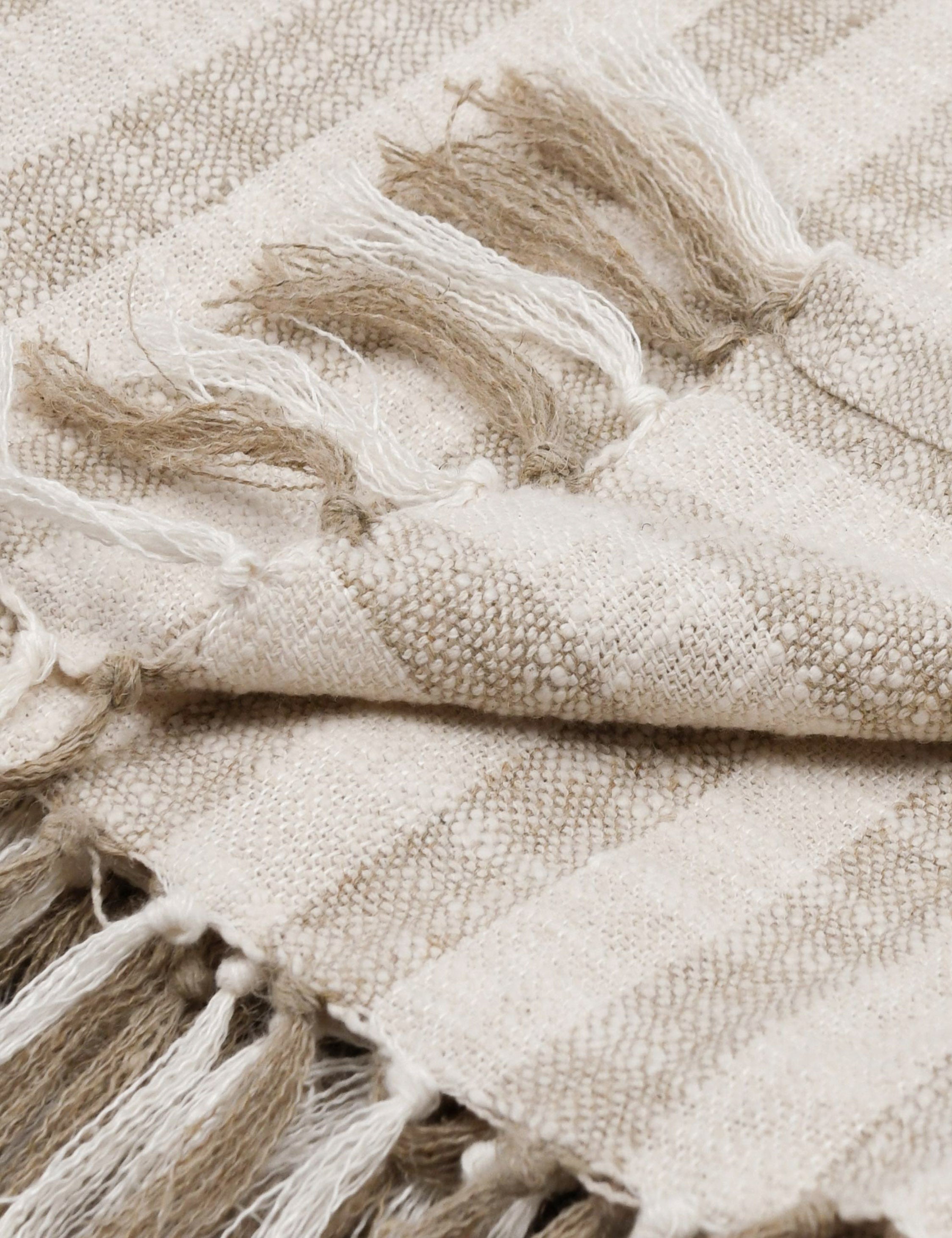 Wednesday Striped Tassled Throw