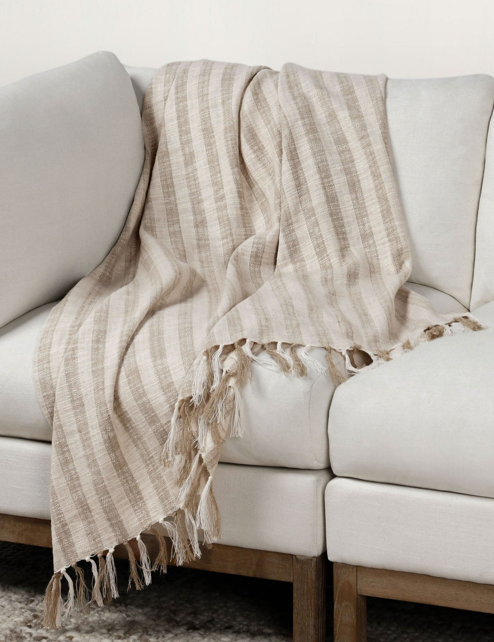Wednesday Striped Tassled Throw