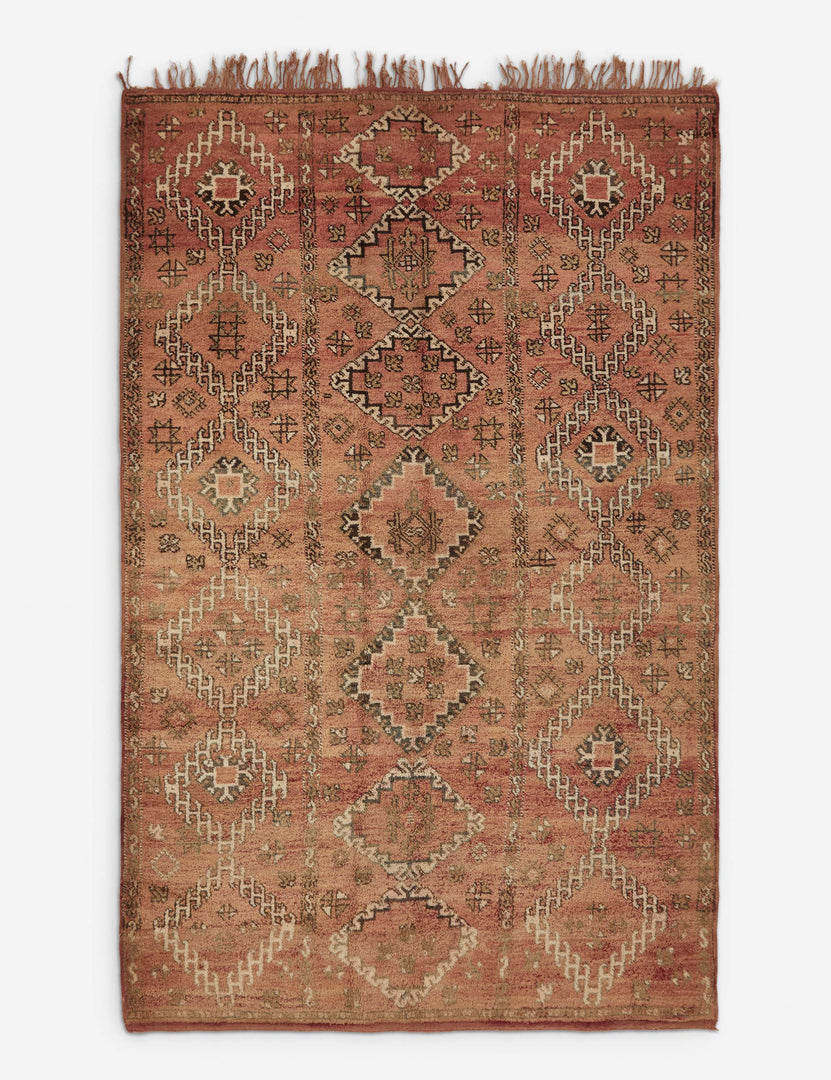 Vintage Moroccan Hand-Knotted Wool Rug No. 21, 6'1" x 10'2"
