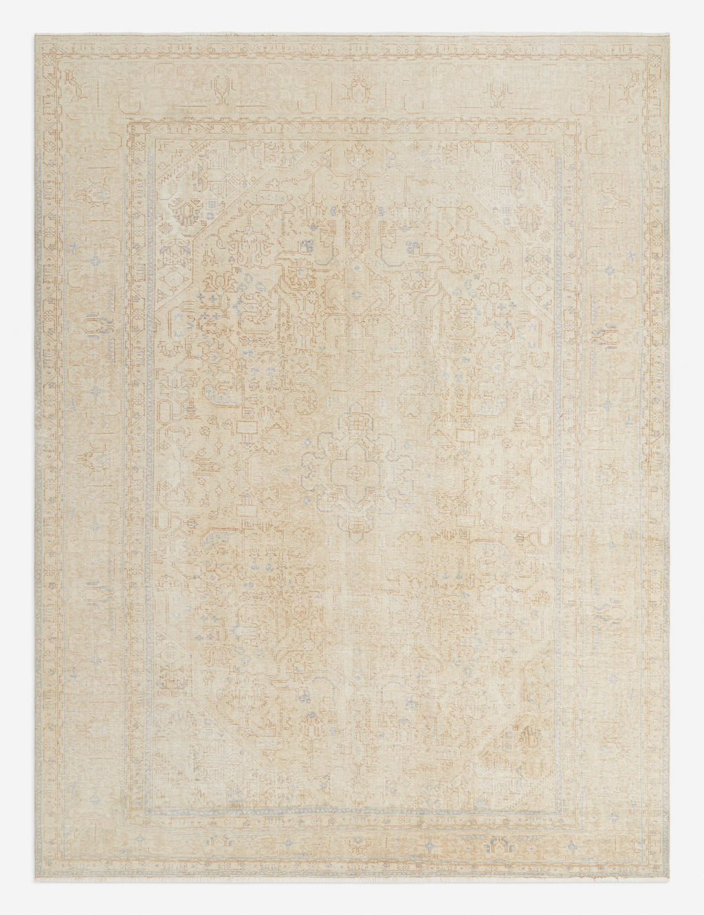 Vintage Turkish Hand-Knotted Wool Rug No. 269, 9'5" x 12'6"