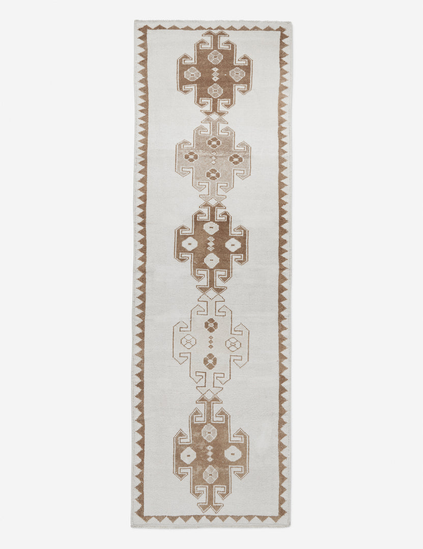 Vintage Turkish Hand-Knotted Wool Runner Rug No. 113, 3'6" x 11'2"