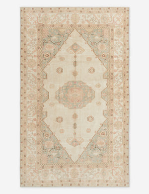 Vintage Turkish Hand-Knotted Wool Rug No. 303, 6'5" x 10'7"