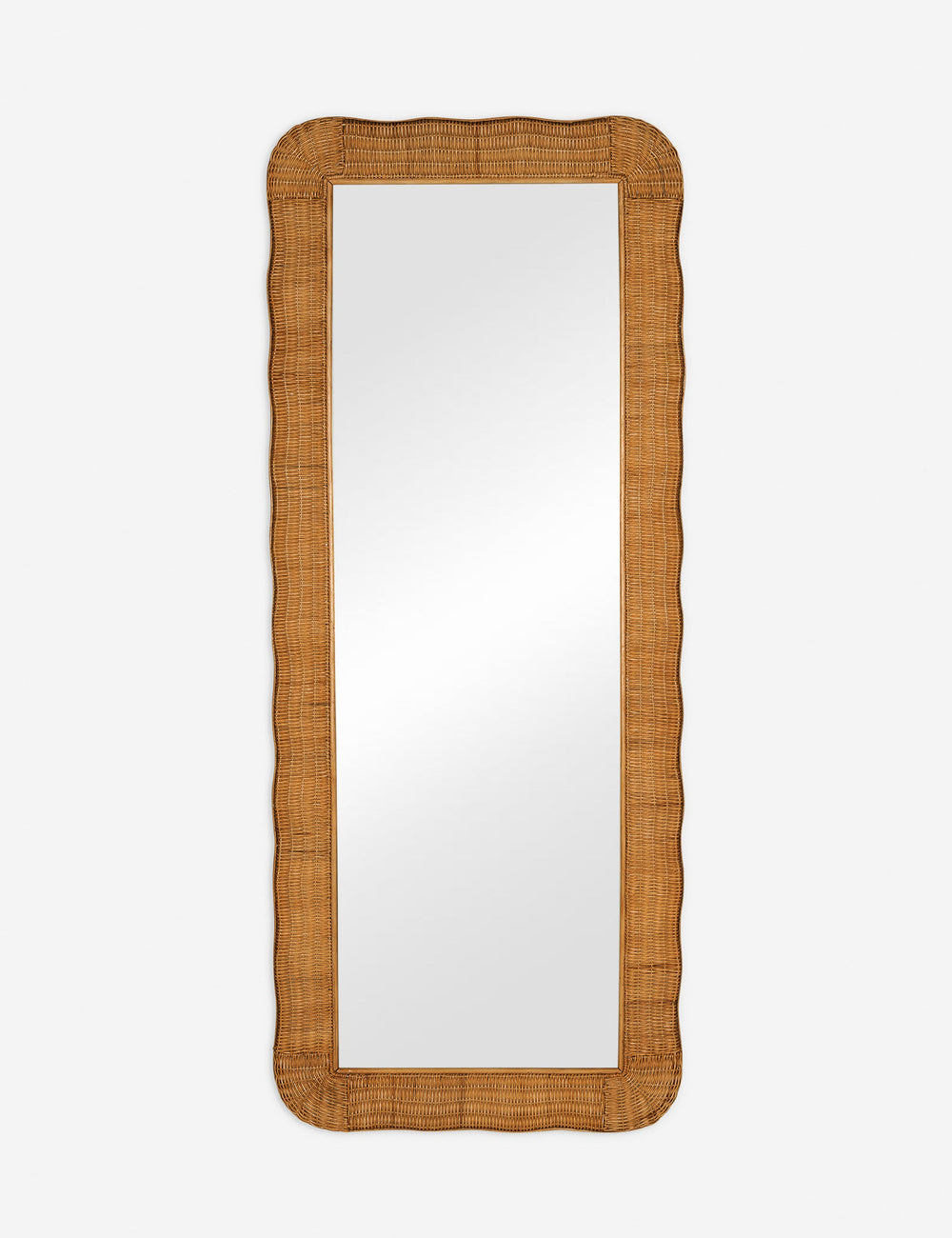 Yarely Woven Rattan Full Length Mirror