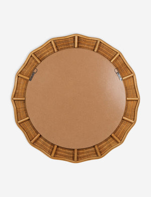 Yarely Woven Rattan Round Mirror