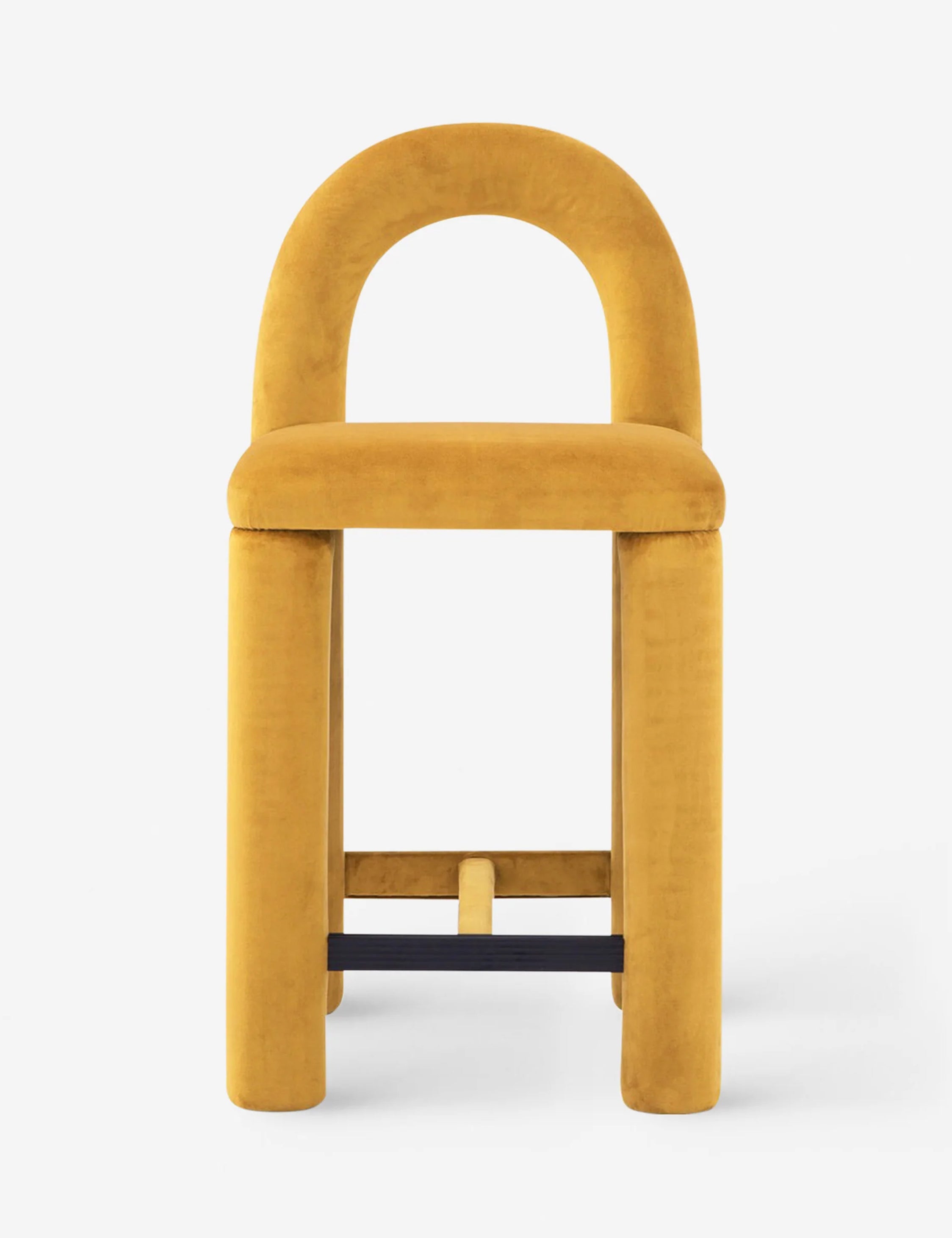 Temi Retro Velvet Counter Stool by Sun at Six