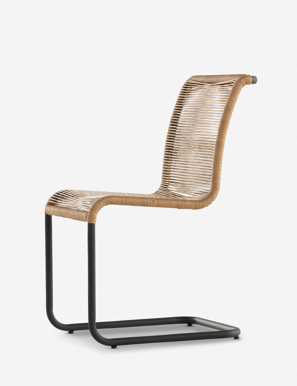 Wally Indoor/Outdoor Iron and Wicker Dining Chair