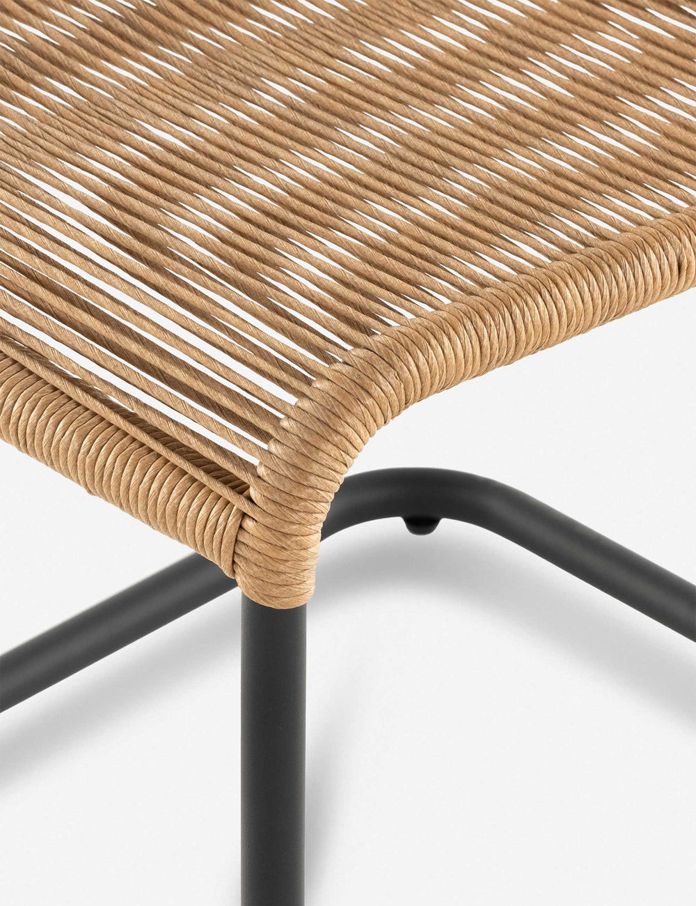 Wally Indoor/Outdoor Iron and Wicker Dining Chair