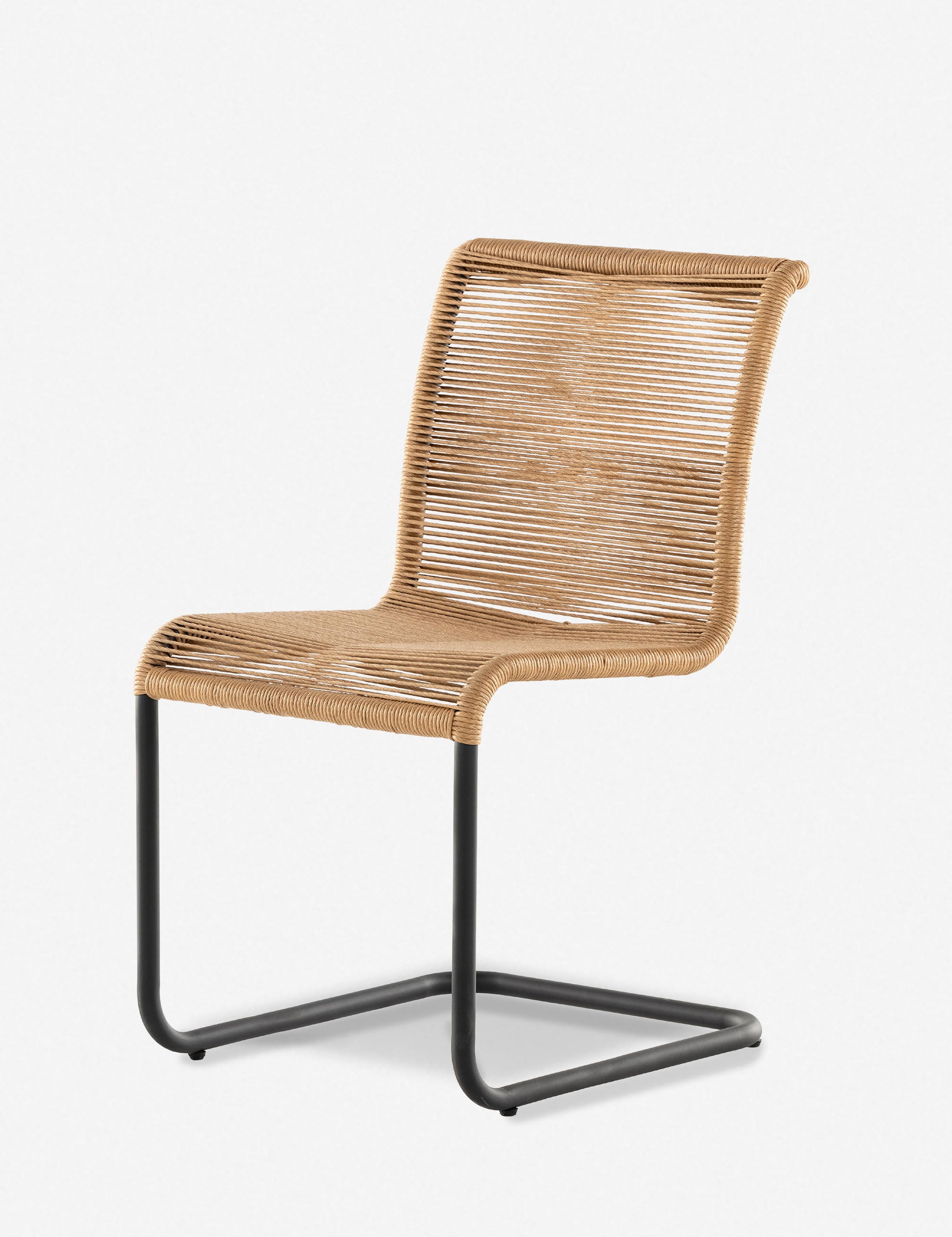 Wally Indoor/Outdoor Iron and Wicker Dining Chair
