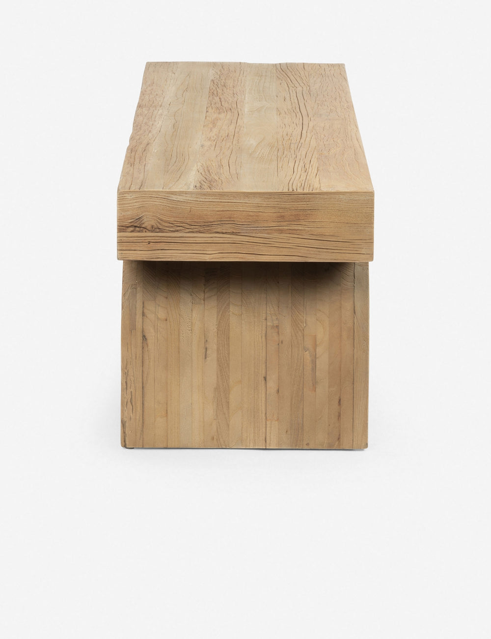Laney Sculptural Wooden Bench