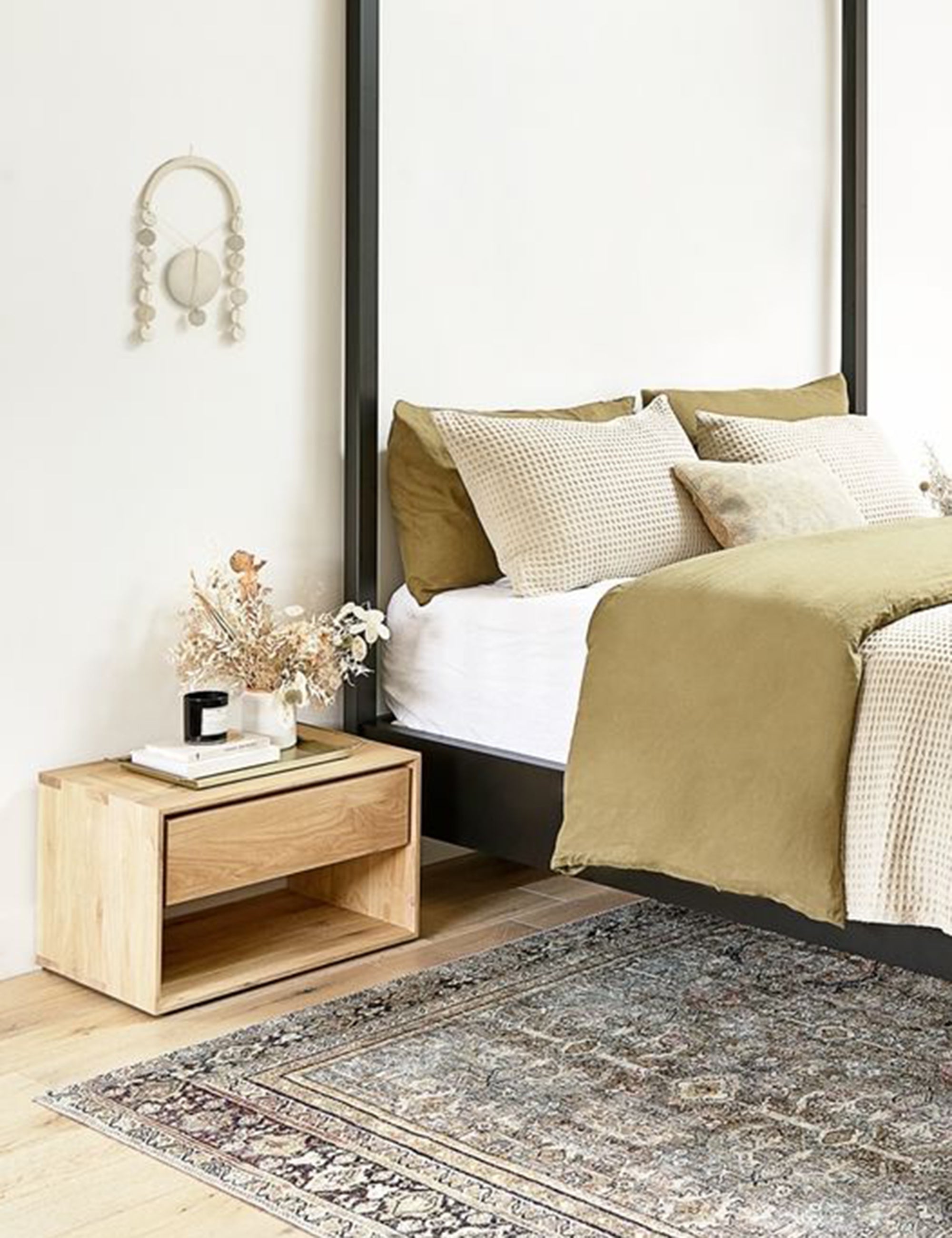 Lark Low Light Wood Nightstand