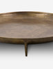 Rome Round Antiqued Brass Tray