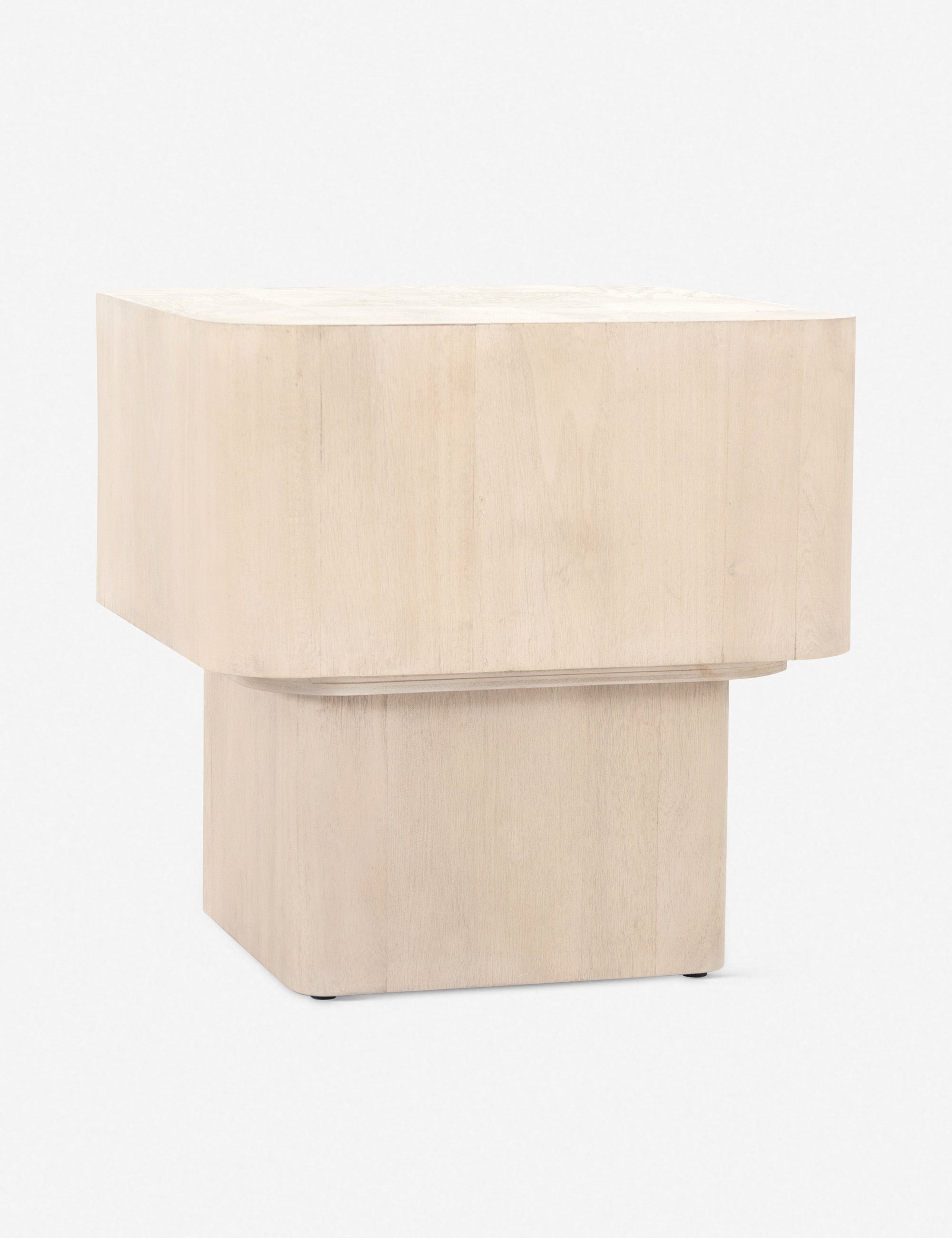 Sunako Bleached Wood Side Table