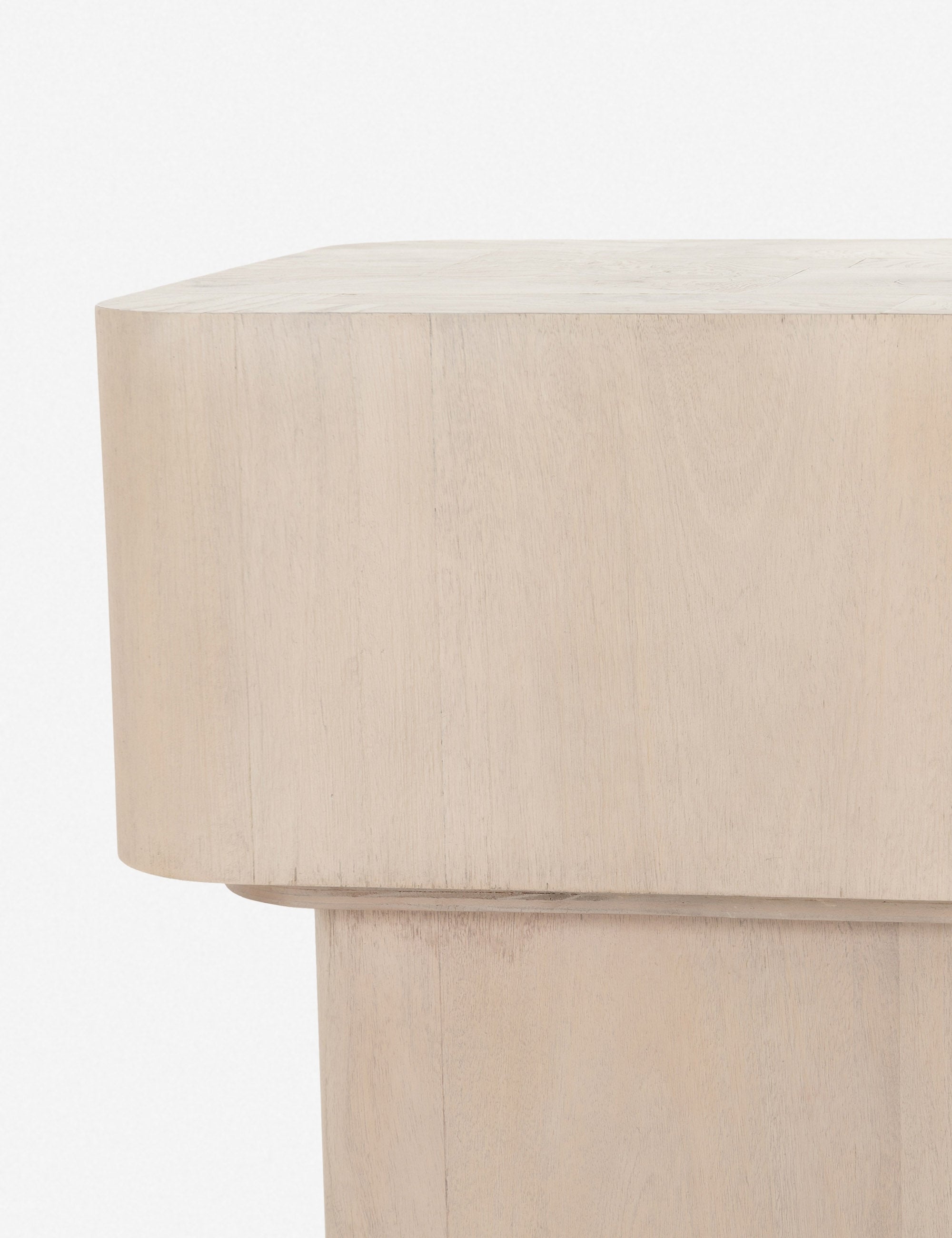 Sunako Bleached Wood Side Table