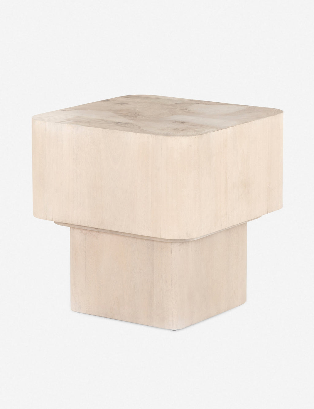 Sunako Bleached Wood Side Table