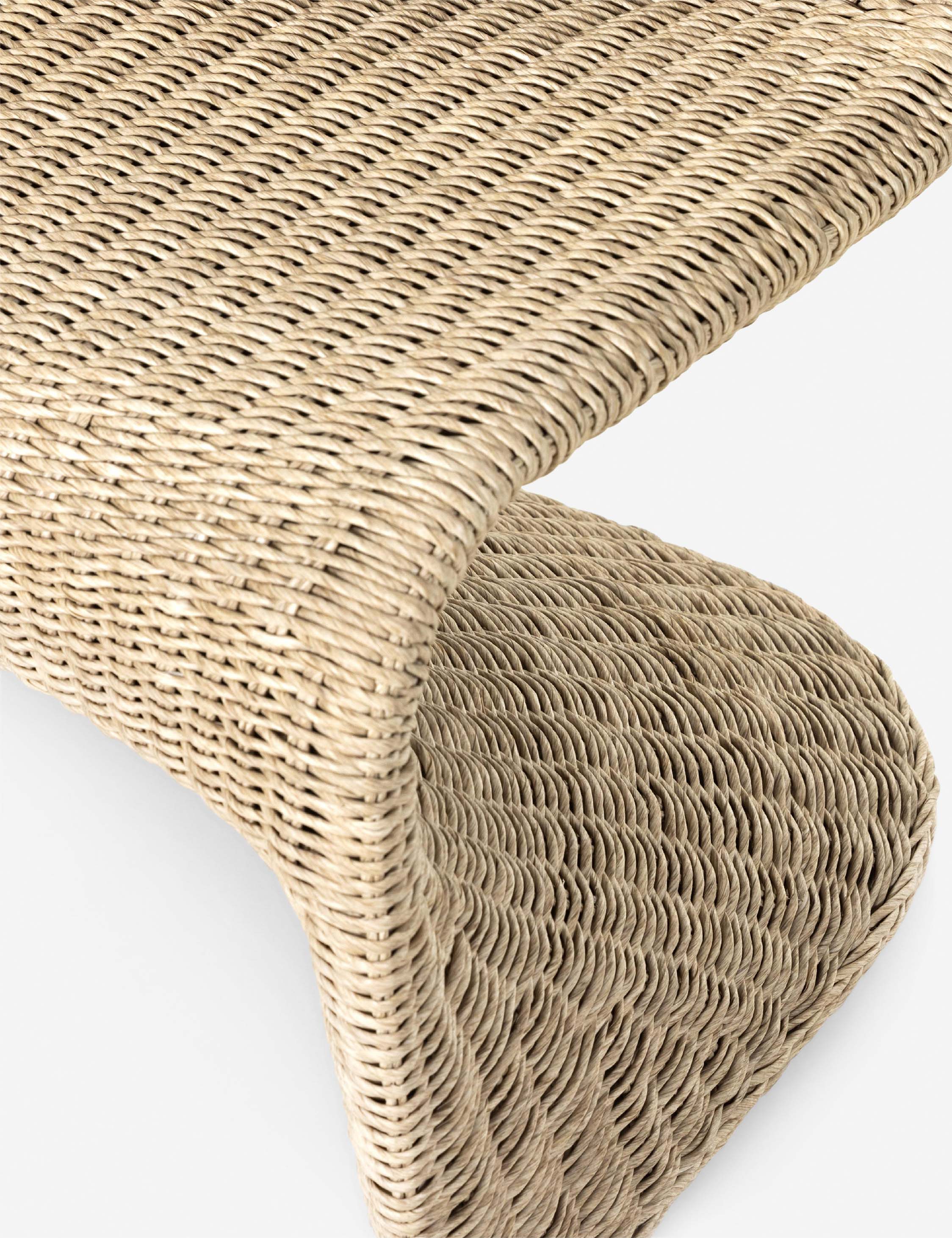 Manila Wicker Outdoor Dining Bench