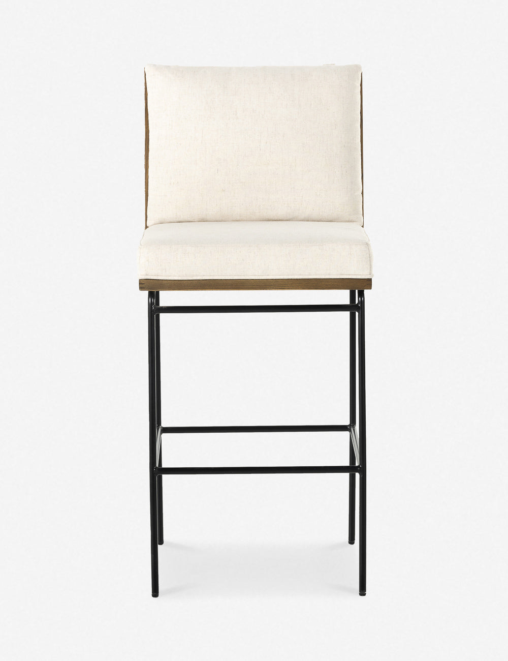Adrien Upholstered Iron Bar Stool