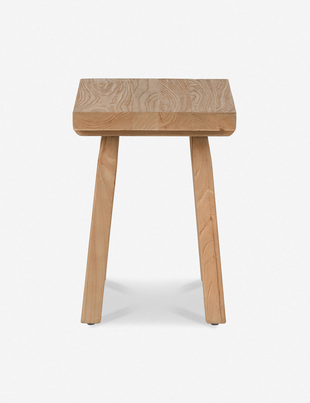 Rustic Elmwood Tapered Leg French Farmhouse Stool - Natural • Spoken