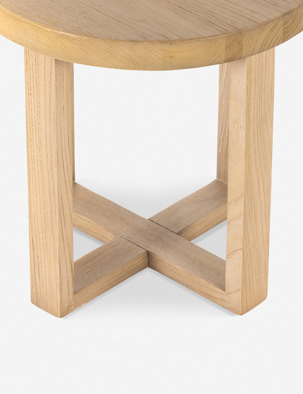 Sosa Round Light Wood Side Table