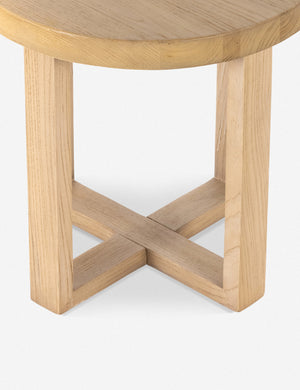Sosa Round Light Wood Side Table