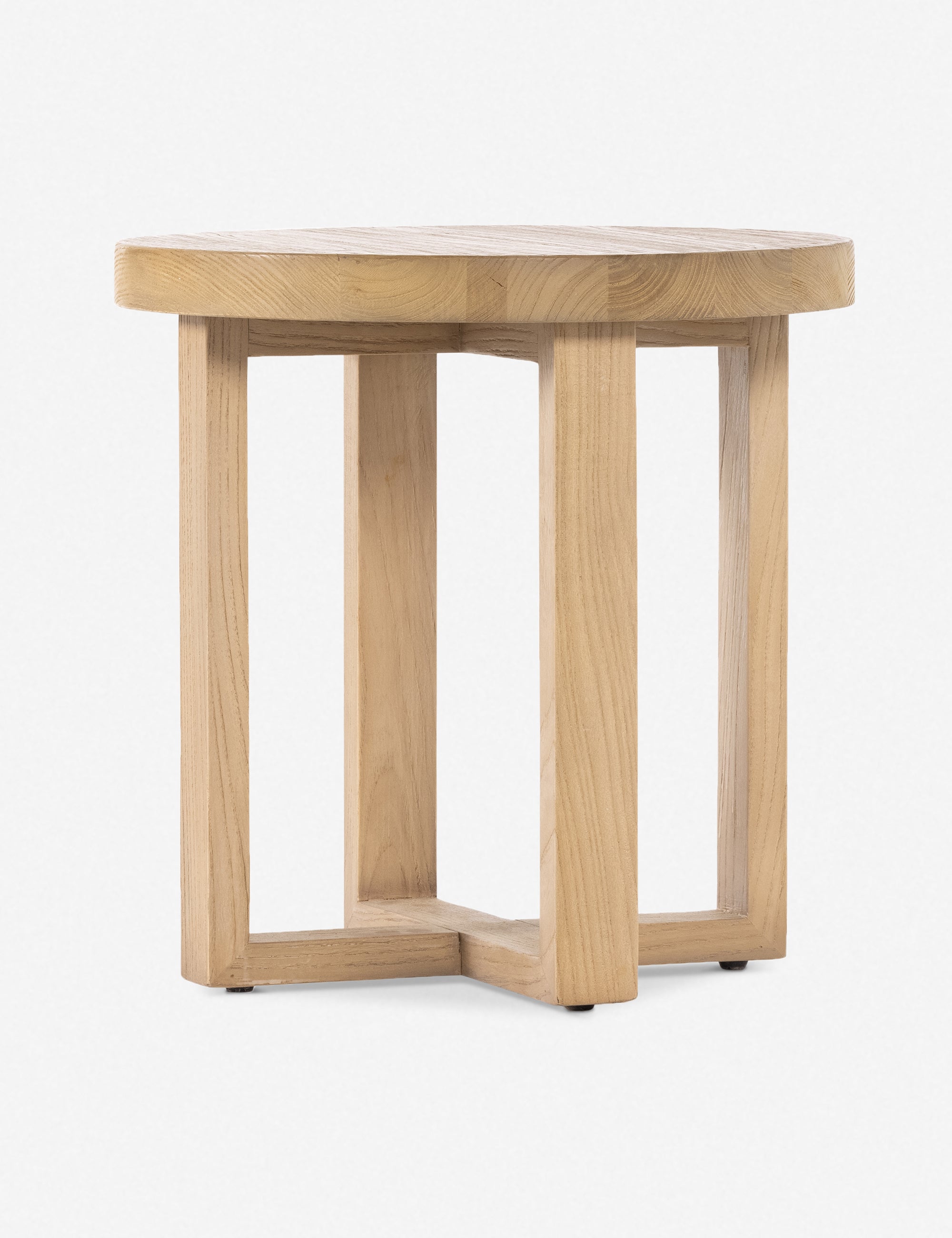 Sosa Round Light Wood Side Table