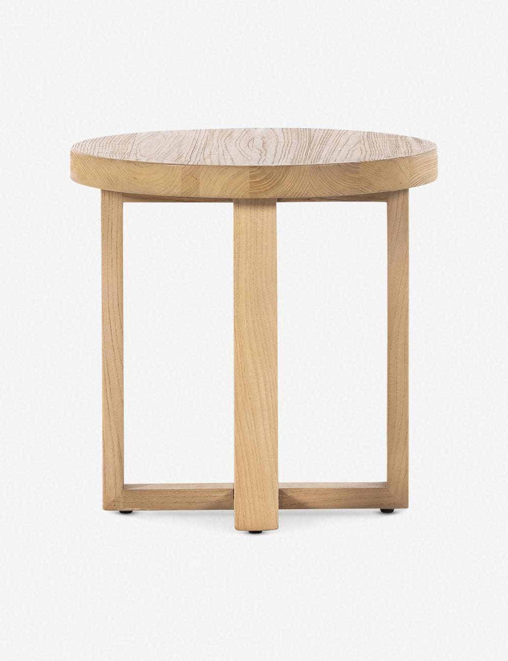 Sosa Round Light Wood Side Table