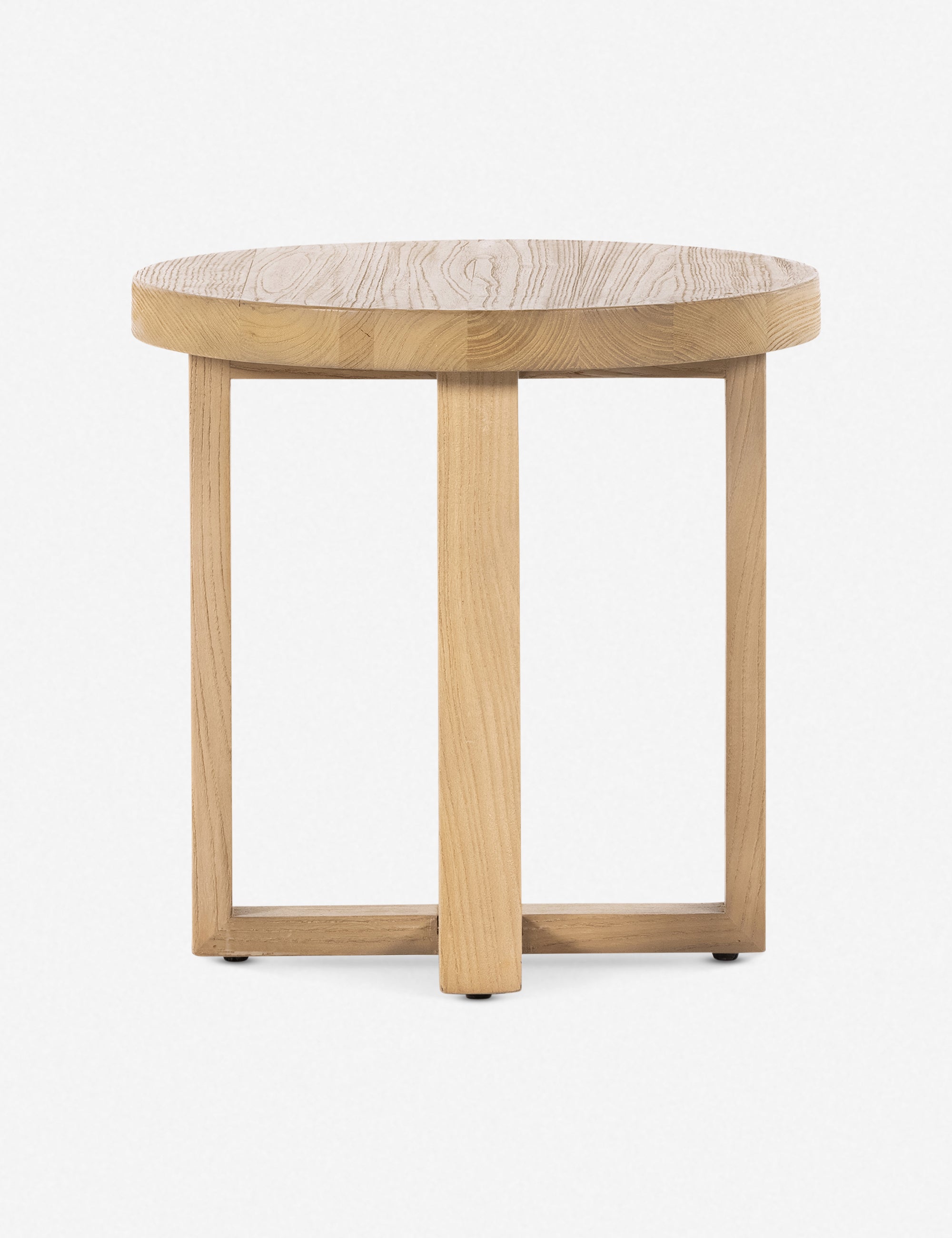 Sosa Round Light Wood Side Table