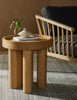 McNamara Sculptural Wood Side Table