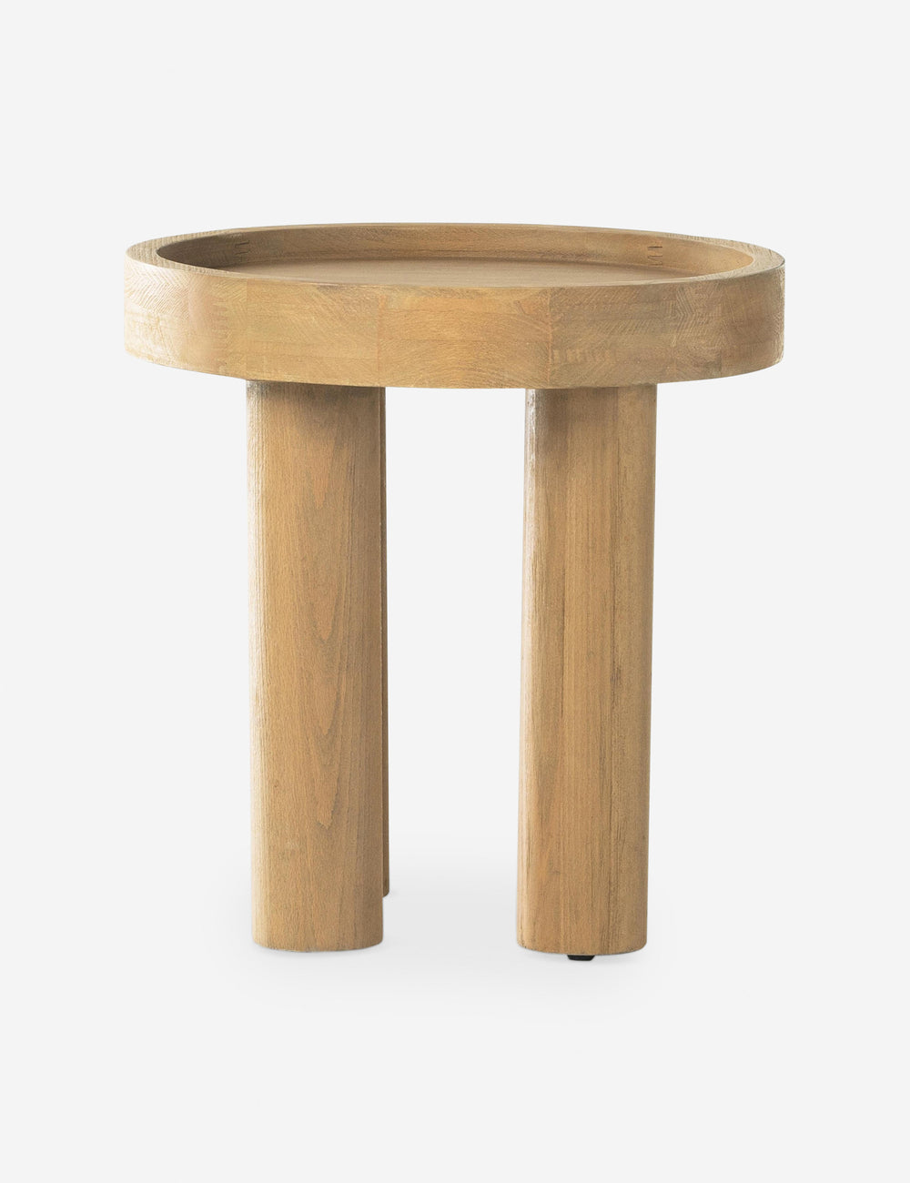 McNamara Sculptural Wood Side Table