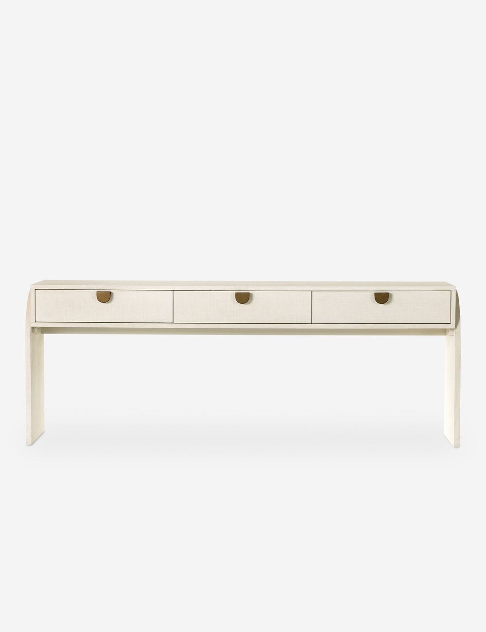 Padilla Arched Linen Covered Console Table
