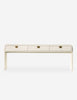 Padilla Arched Linen Covered Console Table