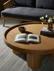 McNamara Sculptural Round Wood Coffee Table