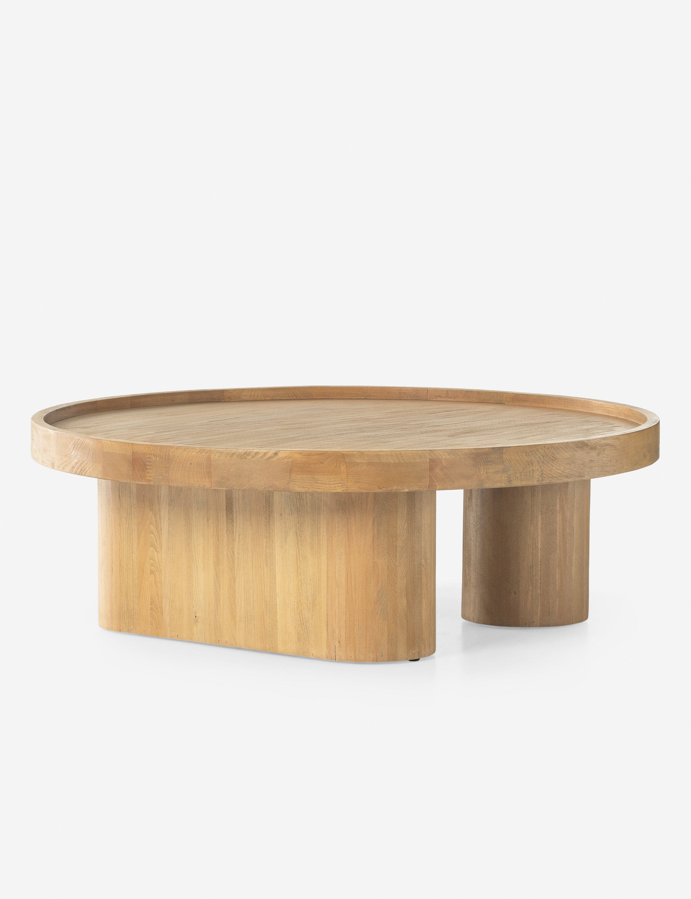 McNamara Sculptural Round Wood Coffee Table