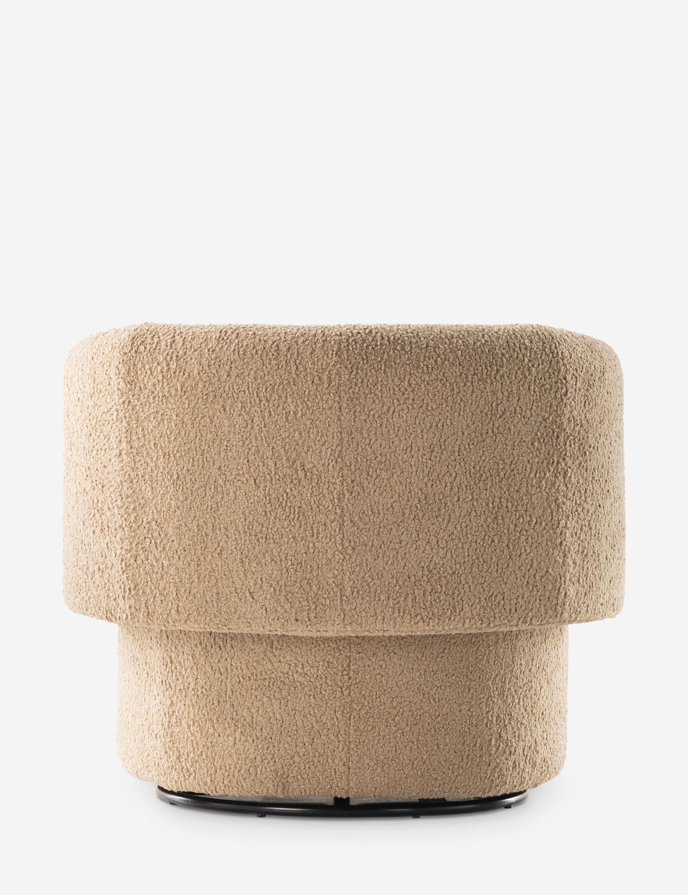 Kelis Performance Boucle Swivel Barrel Chair