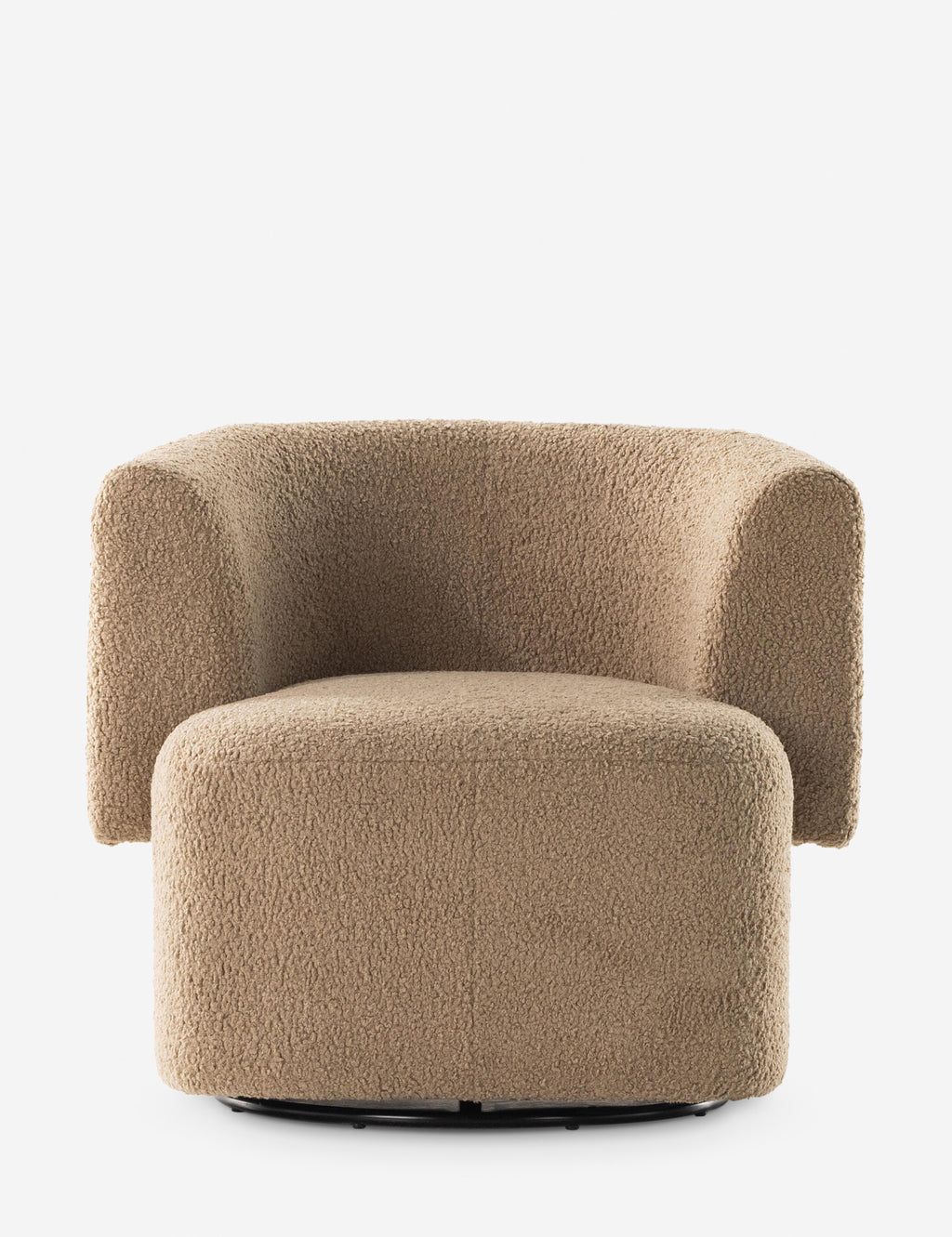 Kelis Performance Boucle Swivel Barrel Chair