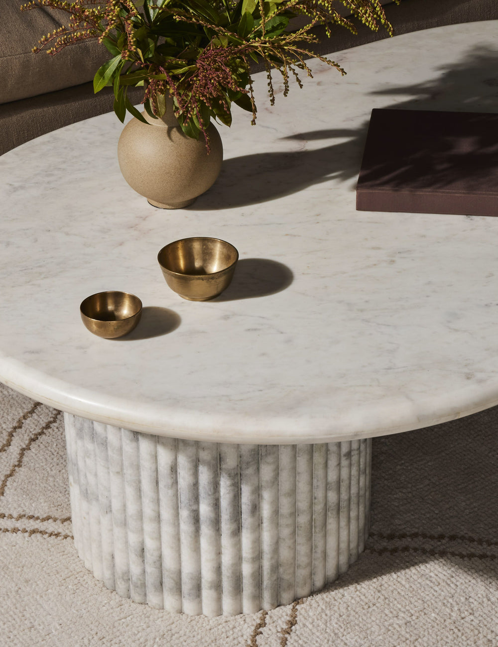 Mercer Marble Oval Coffee Table