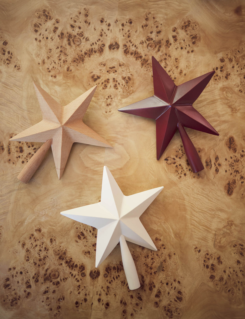 Hand-Painted Wood Tree Topper