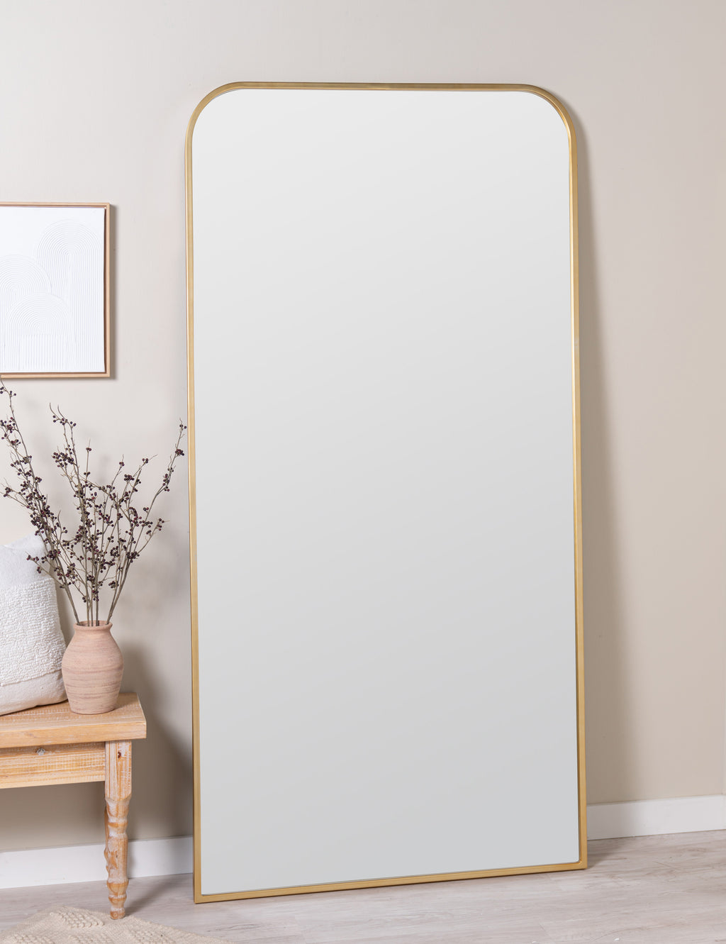 Homare Rounded Edge Full Length Mirror